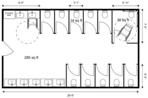 ADA Bathroom Requirements: Floor Plans and Templates