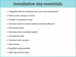 Secrets to a Successful Interior Design Installation Day