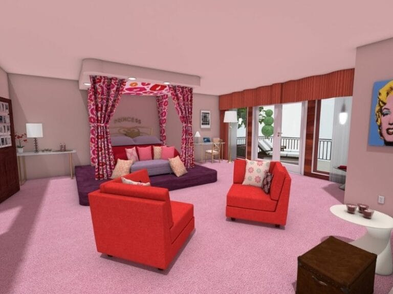Inside Regina George's Bedroom: Mean Girls Floor Plan