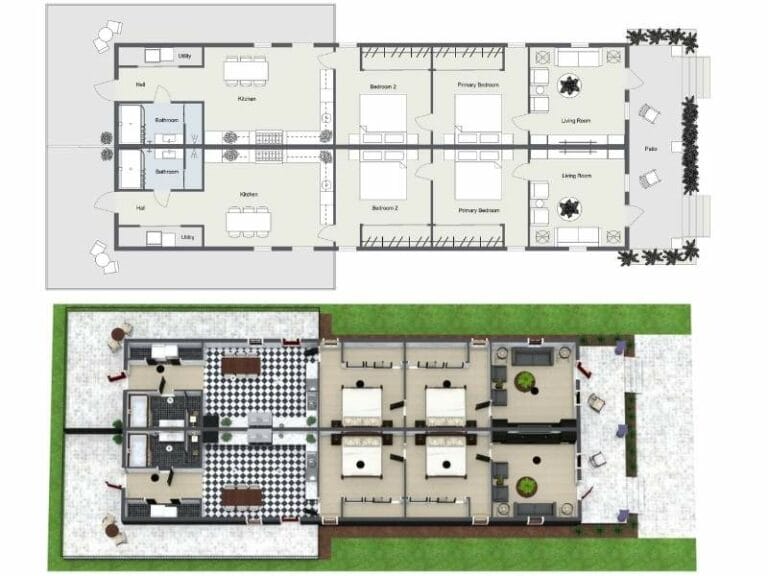 What Is a Duplex House? Definition, Benefits, and Floor Plan Ideas