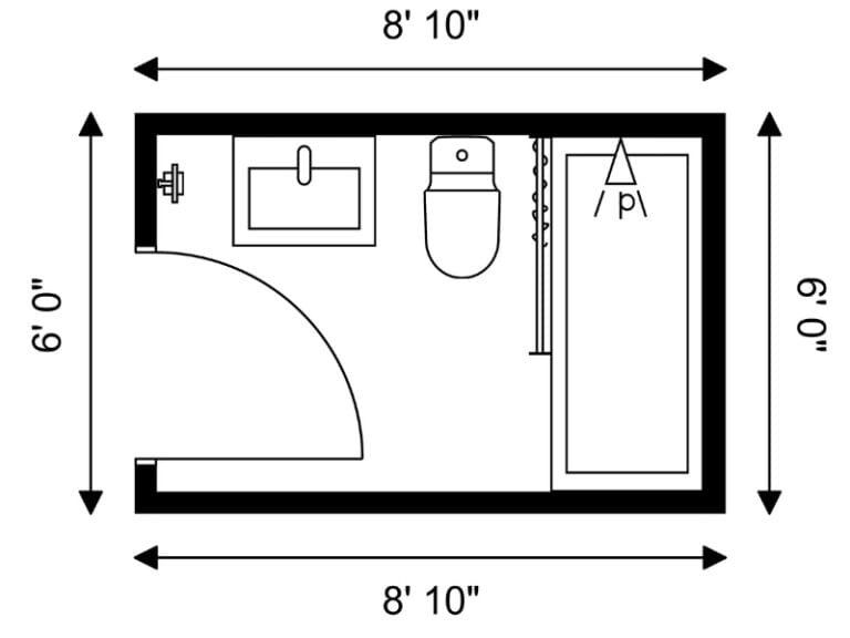How to Design a Small Bathroom: Layouts and Floor Plan Ideas