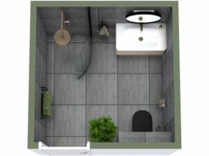 Square Bathroom Floor Plans and Layout Ideas