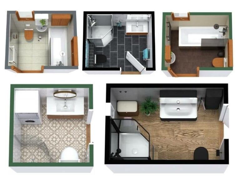 How to Design a Small Bathroom: Layouts and Floor Plan Ideas