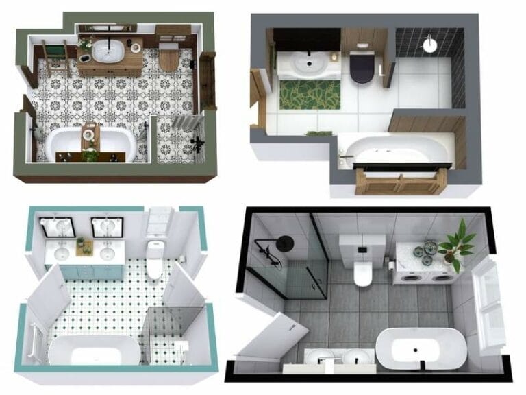 How to Design a Small Bathroom: Layouts and Floor Plan Ideas