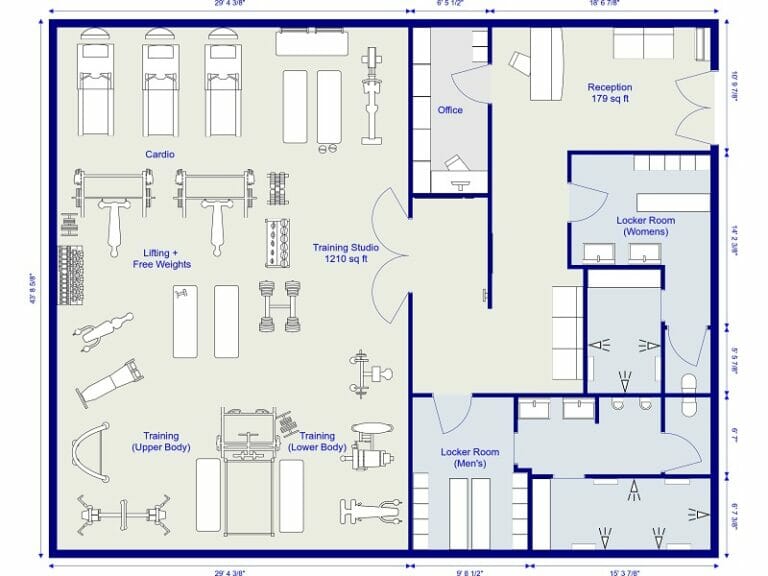 Gym Layout Software - Design Your Gym Floor Plans in no Time