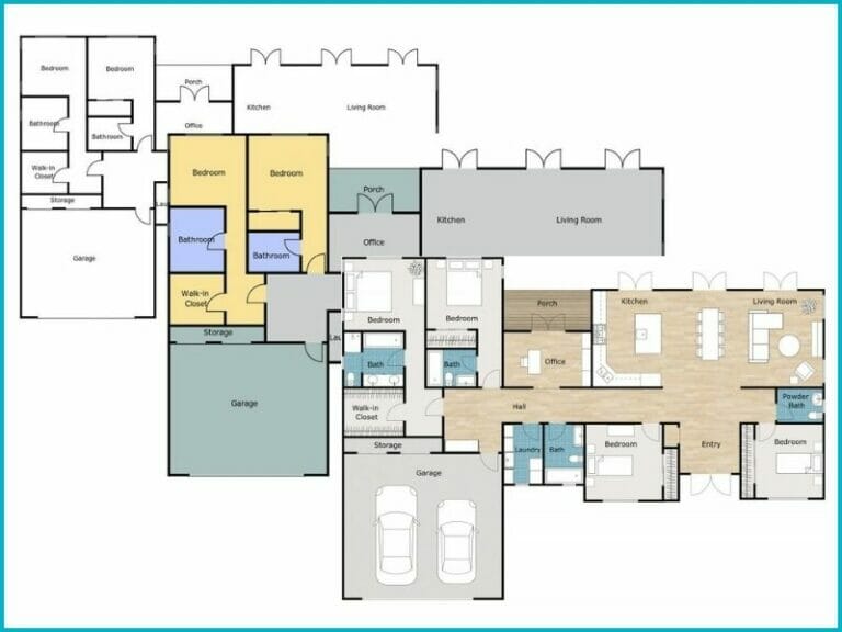 21 Stunning 2D Color Floor Plans | RoomSketcher