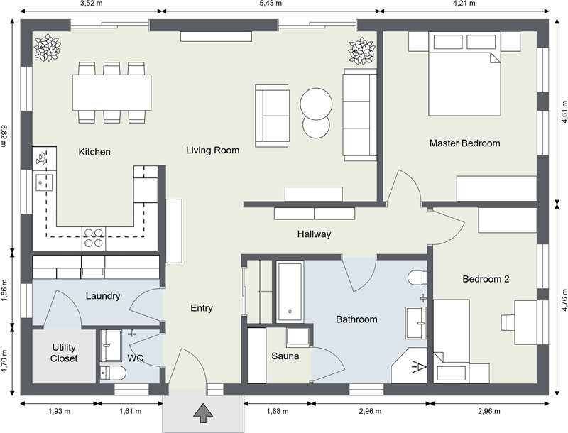 Floor Plan With Dimensions Image To U