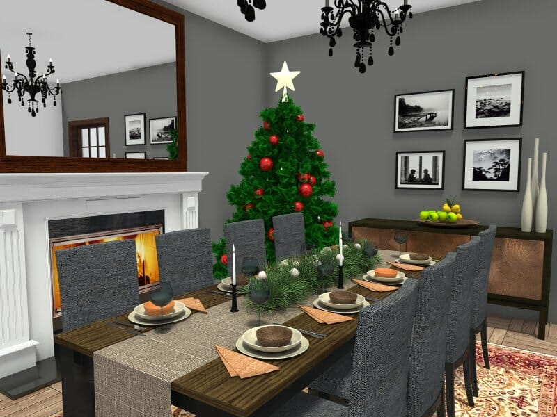 Christmas Tree In Dining Room Christmas Tree In Dining Room
