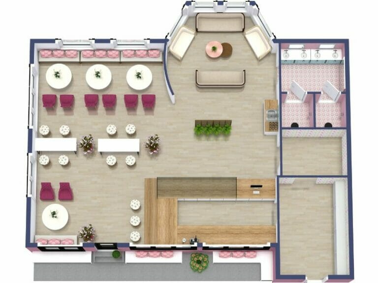 Restaurant Floor Plan Maker - Create Your Restaurant Layout - RoomSketcher