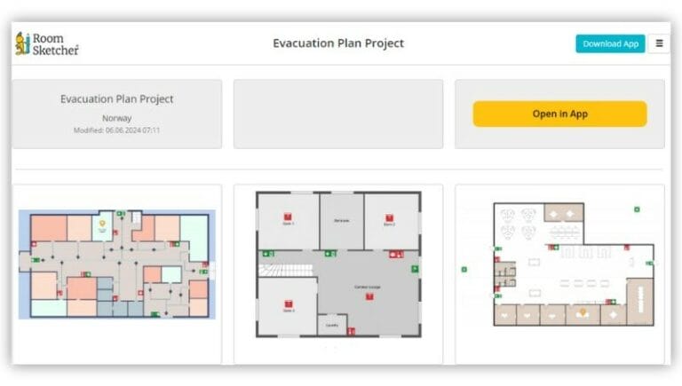 Evacuation Plan Software | RoomSketcher
