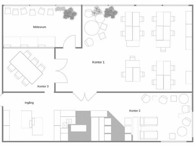 Planritningar för kontor