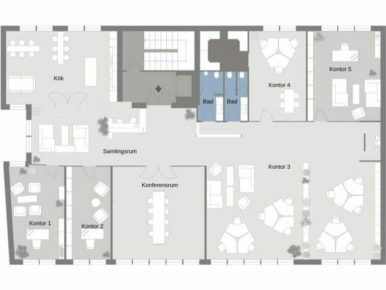 Planritningar för kontor